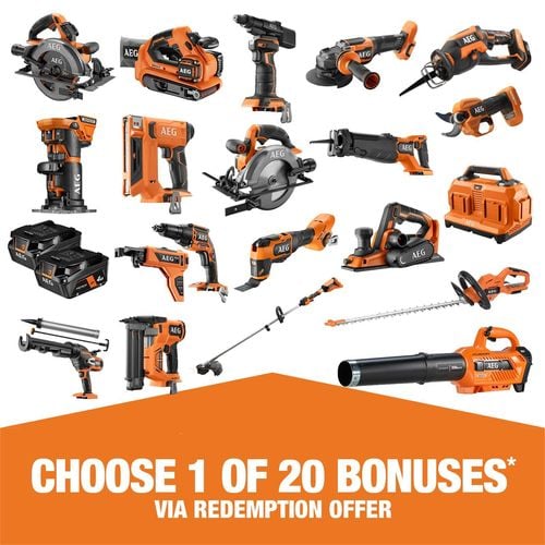 AEG 18V 5.0Ah 2 Piece FUSION Heavy Duty FORCE Kit - Bunnings Australia