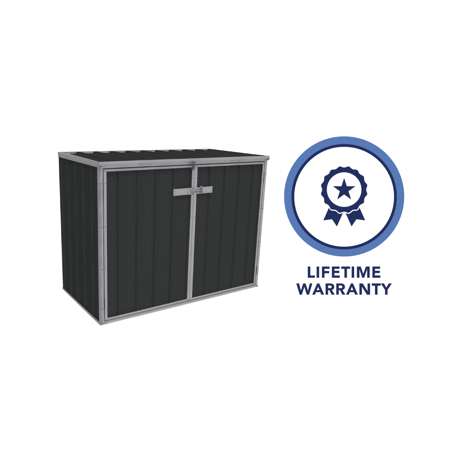 Absco Sheds 1.52 x 0.78 x 1.15m Monument Wheelie Bin Cover - Bunnings ...