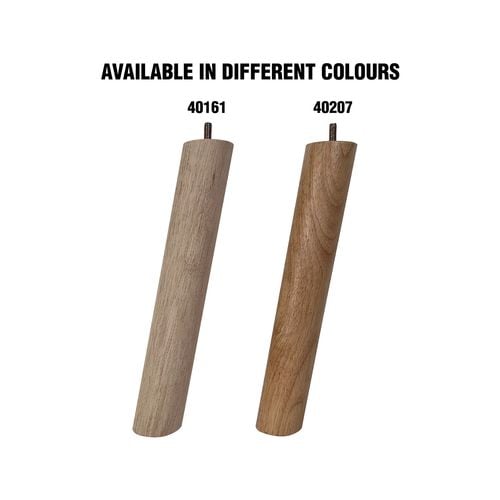 Adoored 60 x 360 Wood Round Lacquered Angled Furniture Leg - Bunnings ...