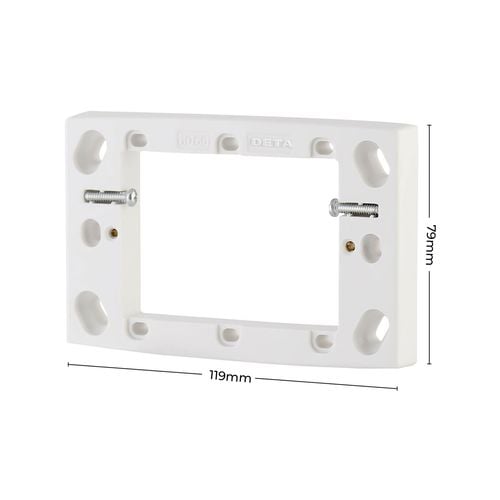 Deta Shallow Mounting Block 14mm White - 5 Pack - Bunnings New Zealand
