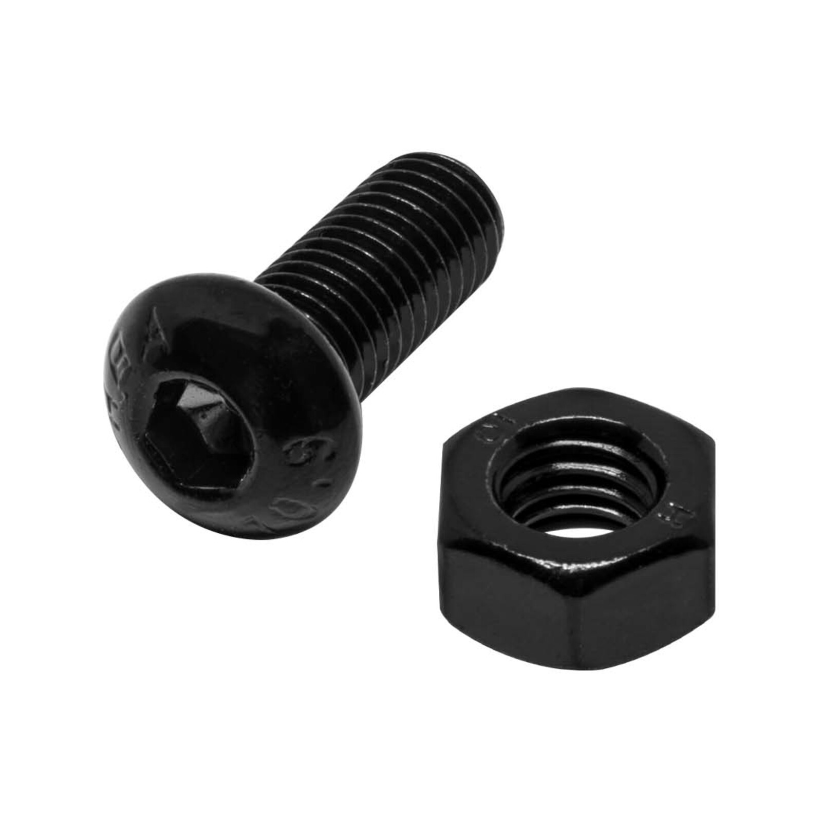 Pinnacle M6 x 16mm Black Ruspert® Round Head Bolts And Nuts - 10 Pack ...