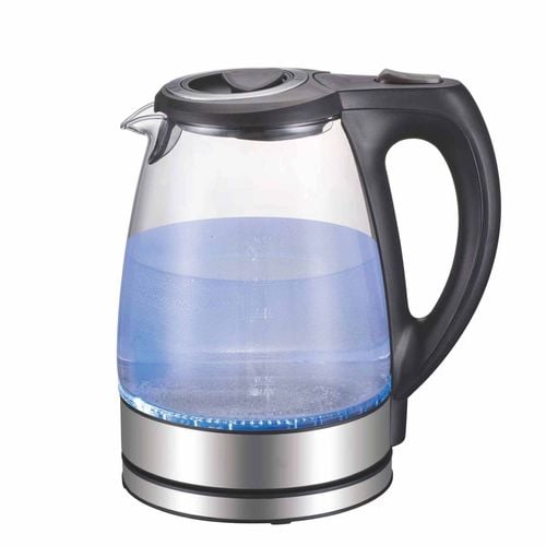 1.7L Electric Glass Kettle LED Blue Light 360 Automatic Cordless Water ...