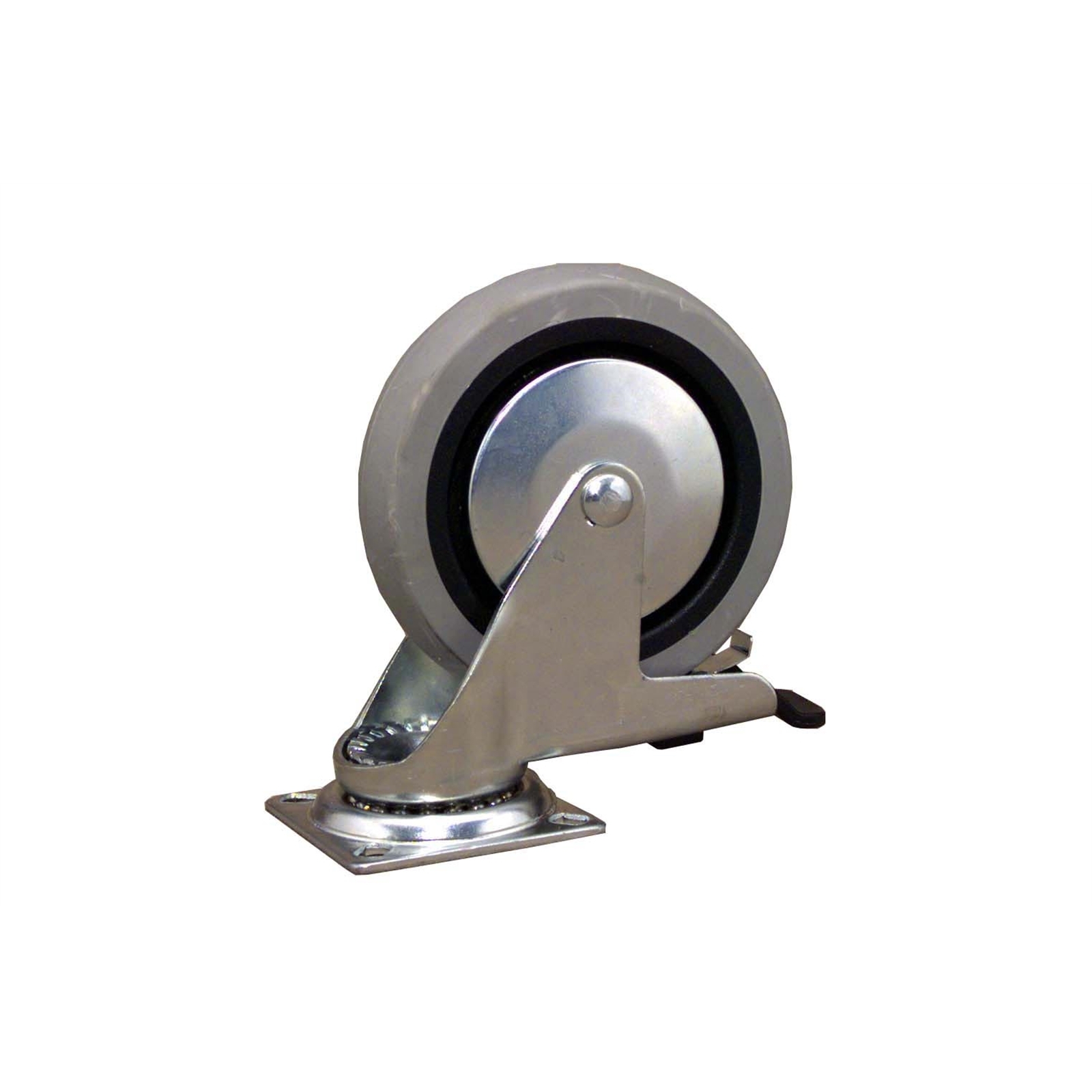 Move It 100mm Grey Rubber Heavy Duty Swivel Brake Castor - Bunnings New ...
