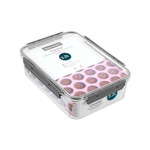 Boxsweden Crystal 3.2l/29cm Pantry Storage Container - Clear - Bunnings ...