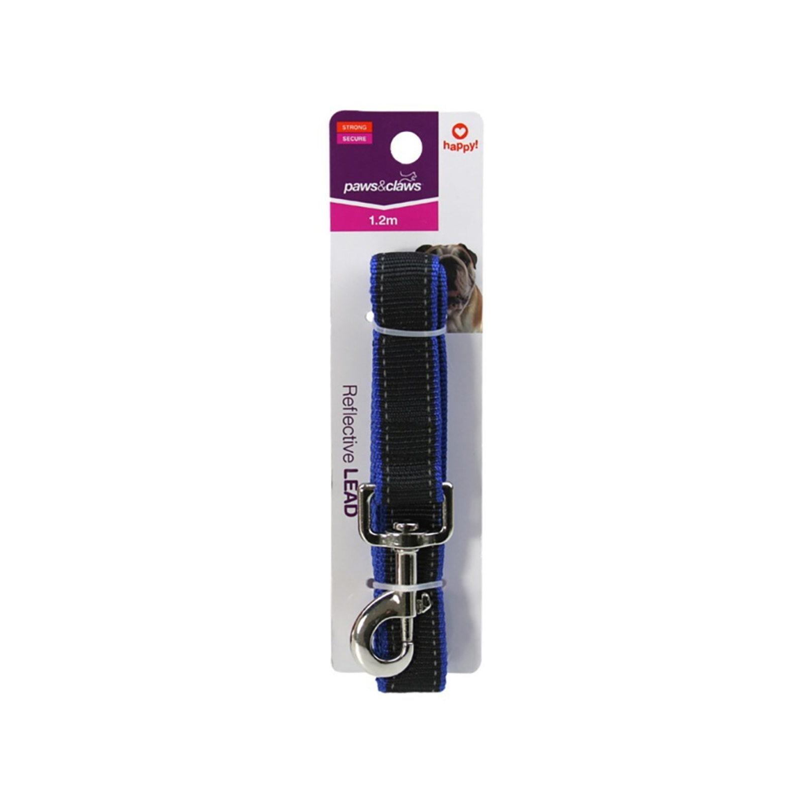 Paws & Claws Premium Reflective Edging 1.2m Lead - Assorted - Bunnings ...