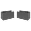Adbri Masonry 390 x 190 x 200mm Charcoal Versasmooth Corner Unit Blocks ...
