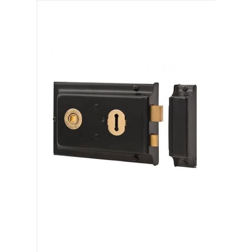 Xcel 6 x 4" Black Double Handle Rimlock - Bunnings New Zealand