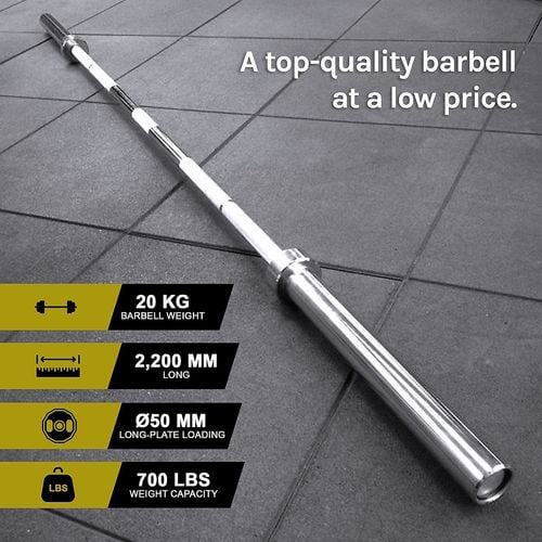 20kg Olympic Barbell (700lbs Rating) - Bunnings Australia