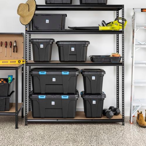 Inabox 65L Iron Black Heavy Duty Storage Container - Bunnings Australia