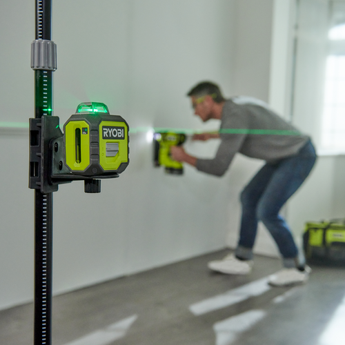 Ryobi 25m 360° Green Line Laser - Bunnings Australia