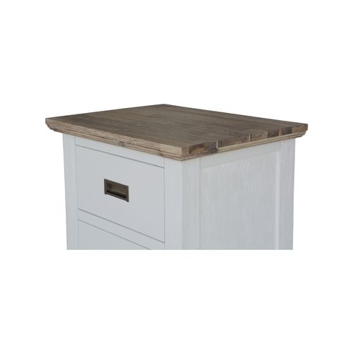 Fiona Bedside Tables 2 Drawers Storage Cabinet End Nightstand Table ...