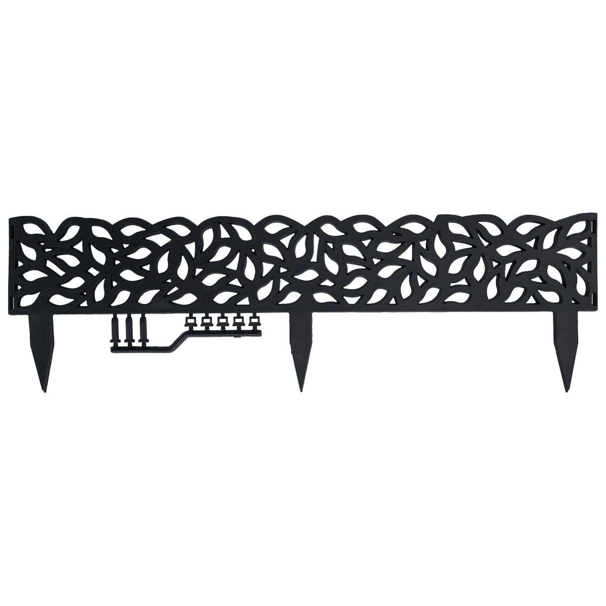 Jack Matrix 900 x 150mm Charcoal Falling Leaves Garden Edging ...