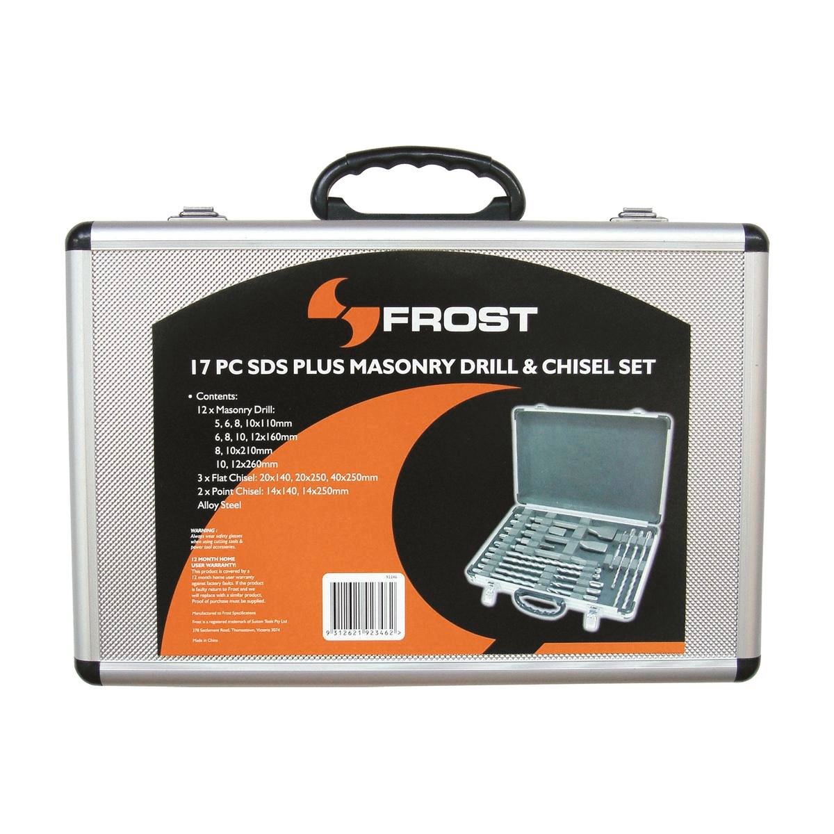 Frost 17 Piece SDS Drill And Chisel Set - Bunnings Australia