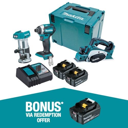 Makita Brushless 3 Piece Combo Kit DLX3098TJ - Bunnings Australia