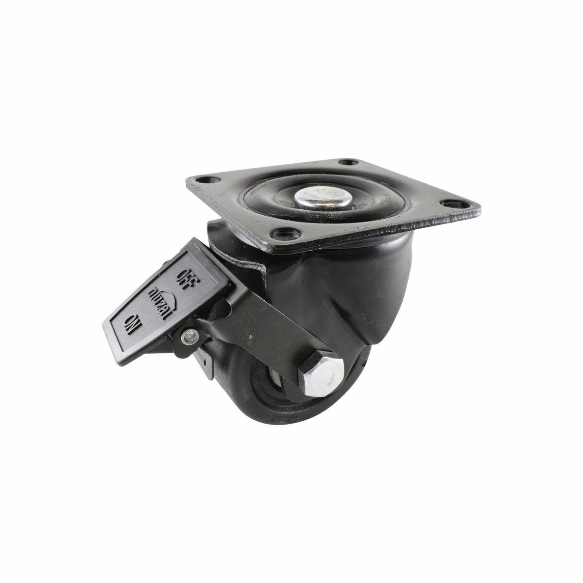 Easyroll 75mm 500kg Black Swivel Brake Machine Castor - Bunnings Australia