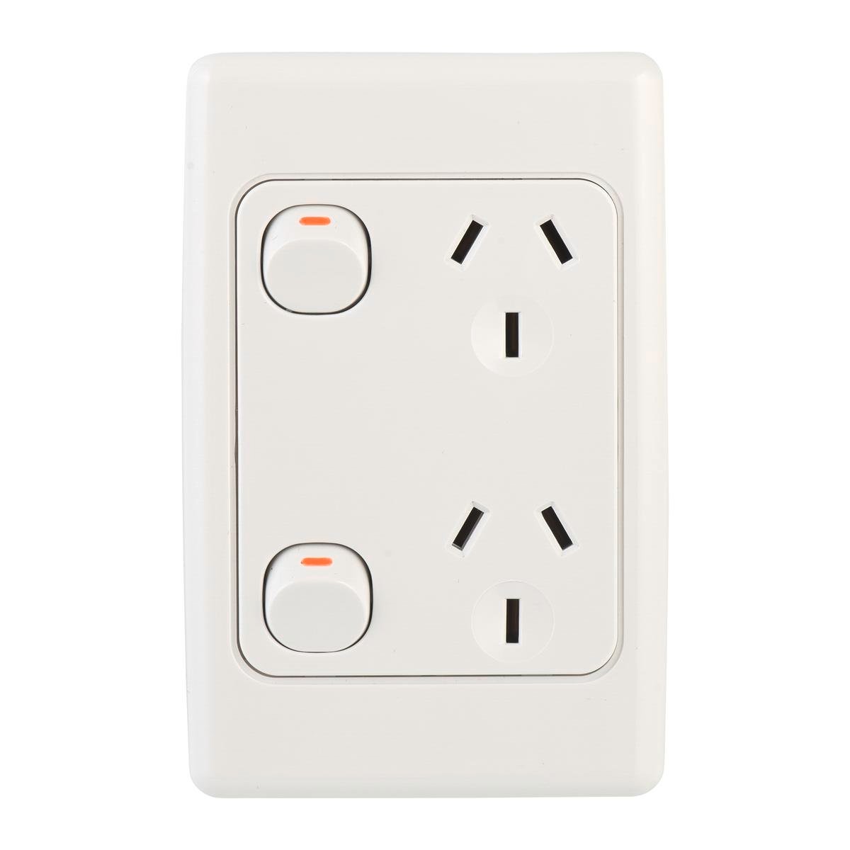 Deta White Double Vertical Powerpoint - Bunnings New Zealand