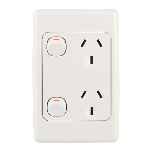 Deta White Double Vertical Powerpoint - Bunnings New Zealand
