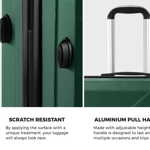 Mazam 2PCS Luggage Suitcase Set TSA Lock Green - Bunnings Australia