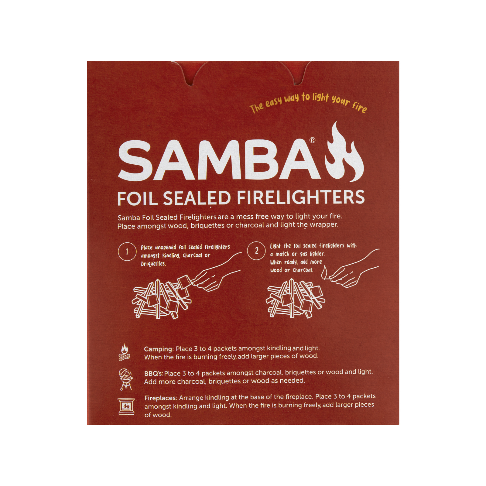 Samba Foil Sealed Firelighters - 40 Pack - Bunnings Australia