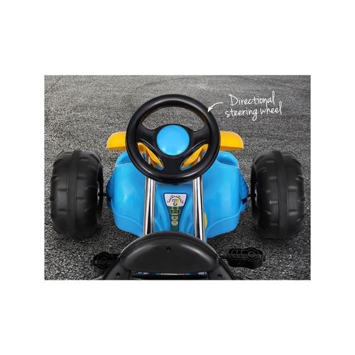 Rigo Kids Pedal Go Kart Ride On Toys Racing Car Plastic Tyre Blue ...