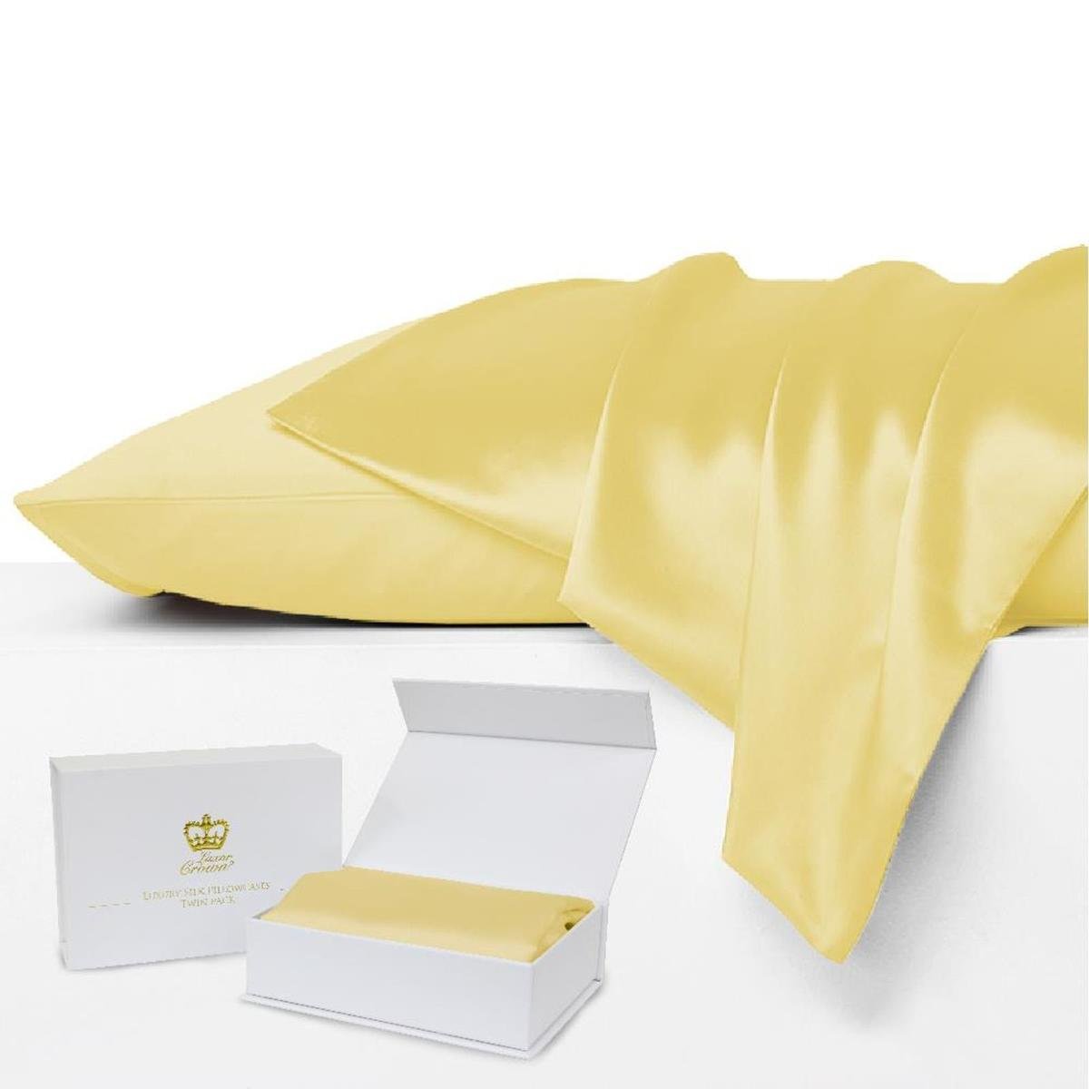 Luxor Crown CHAMPAGNE Set of 2 Mulberry Silk Pillowcases - Bunnings ...