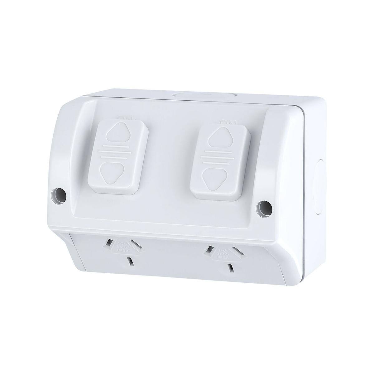 DETA Double Weatherproof Power Point - 4 Pack - Bunnings Australia
