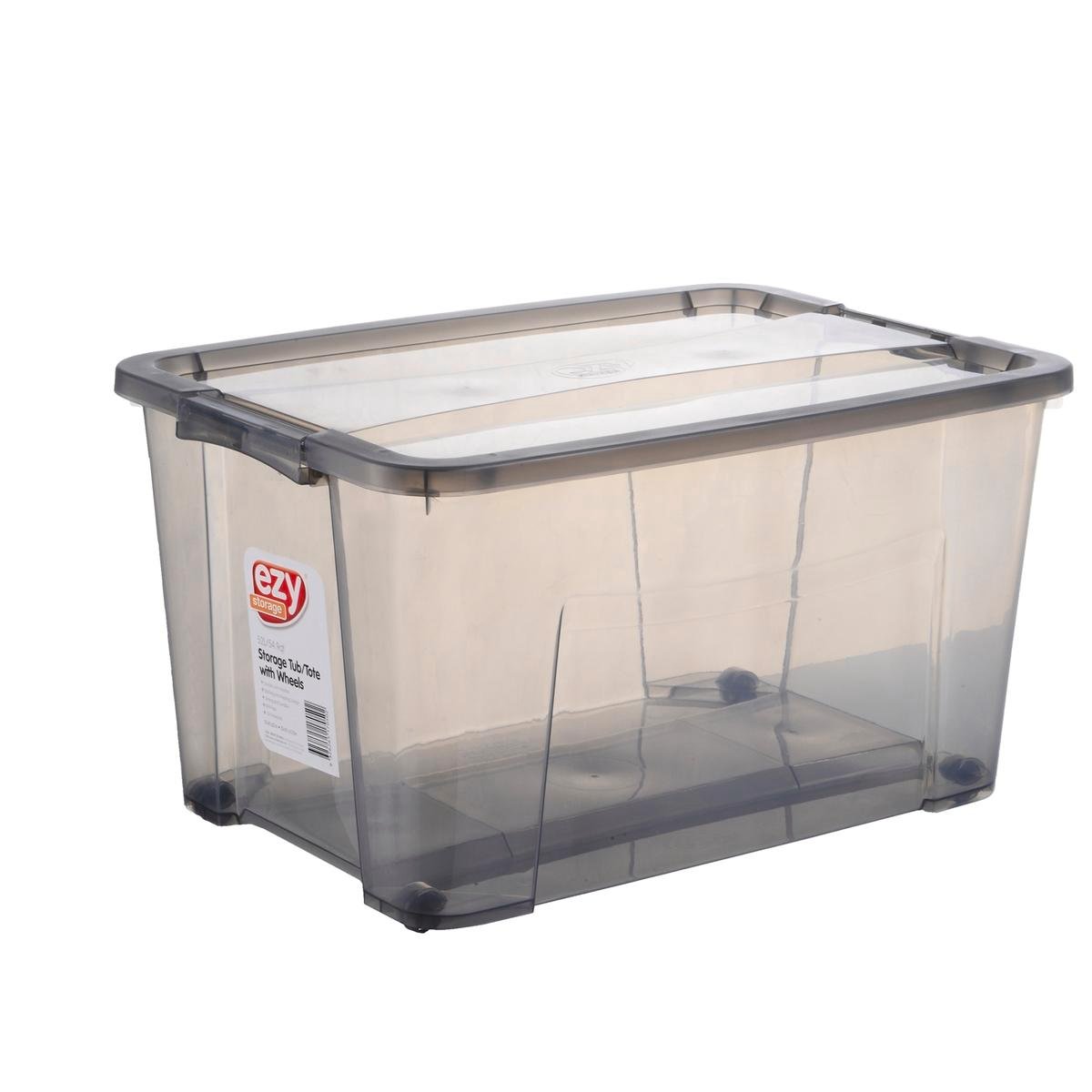 Ezy Storage 92L Classic Grey Storage Tub - Bunnings Australia