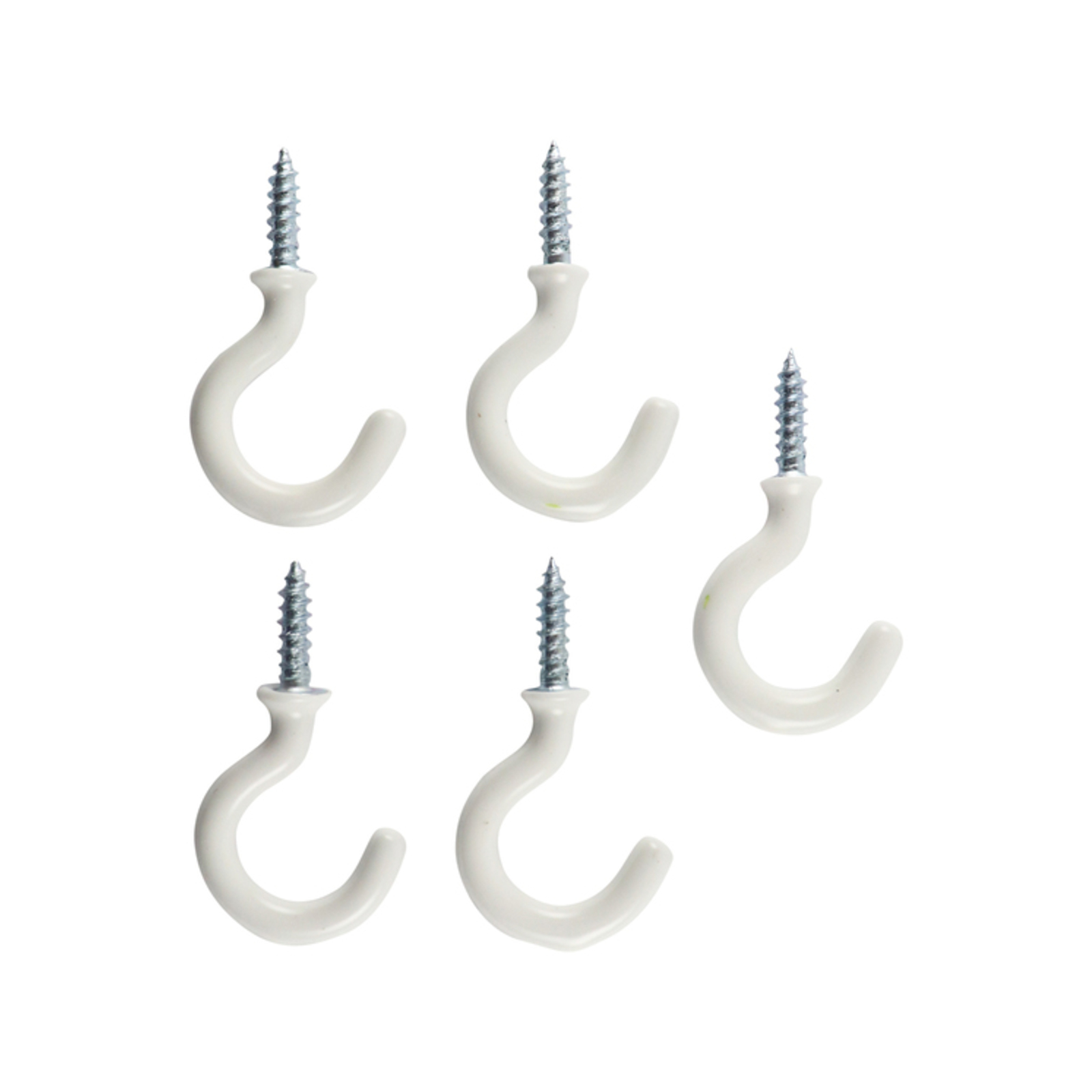 Everhang 12mm White PVC Cup Hook - 5 Pack - Bunnings Australia