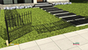 Peak 860mm Black Steel No-Dig Fencing Manchester Fence Panel - Bunnings ...