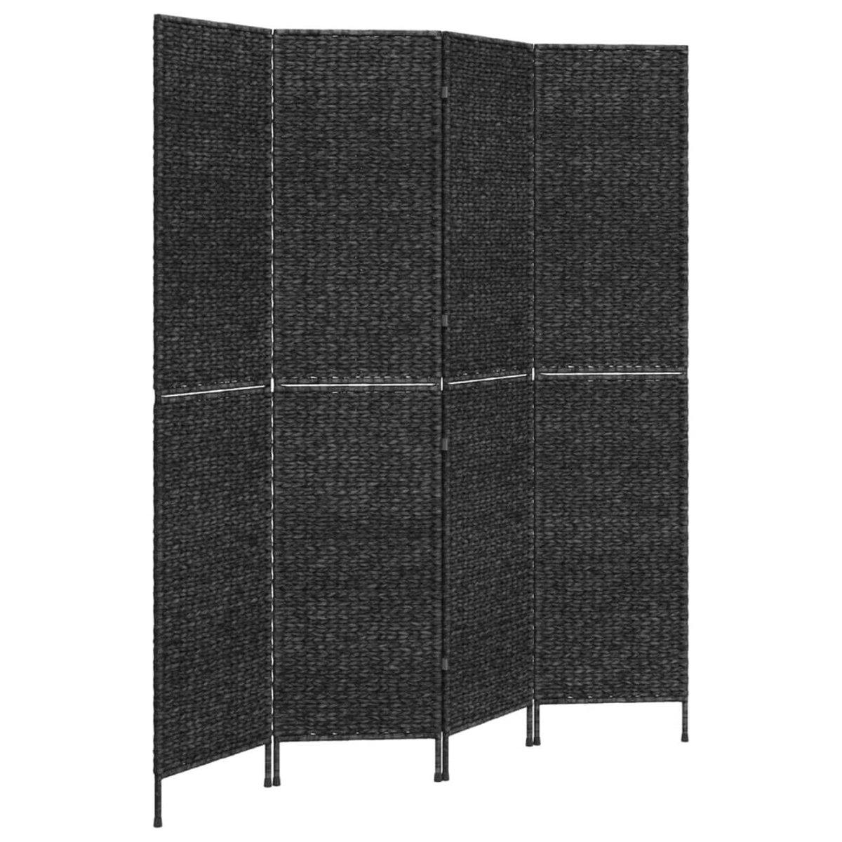 vidaXL Room Divider Screen Divider Privacy Screen 4-Panel Black Water ...
