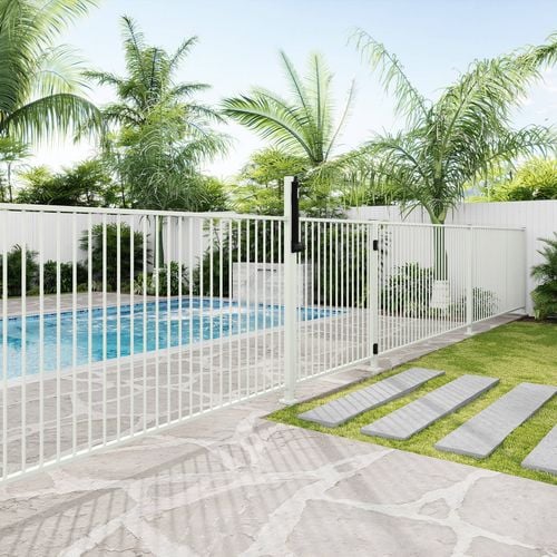 ProtectorAl 0350 - 1200 x 1200 mm Surfmist Aluminium Pool Fence Panel ...