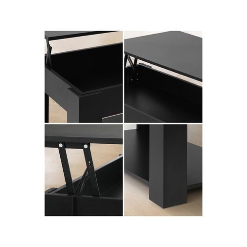 Oikiture Black Lift Up Top Coffee Table - Bunnings Australia