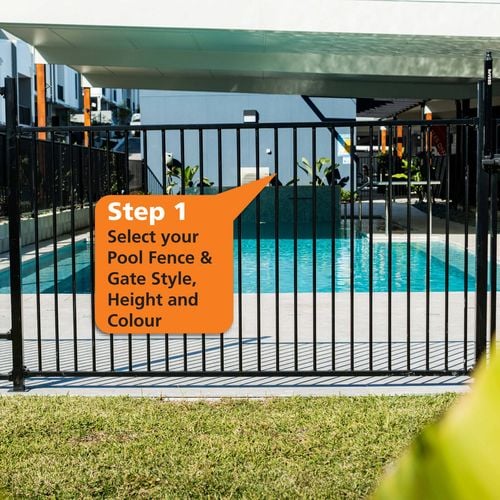 ProtectorAl 50 x 50 x 1800mm Black Aluminium Pool And Garden In-Ground ...