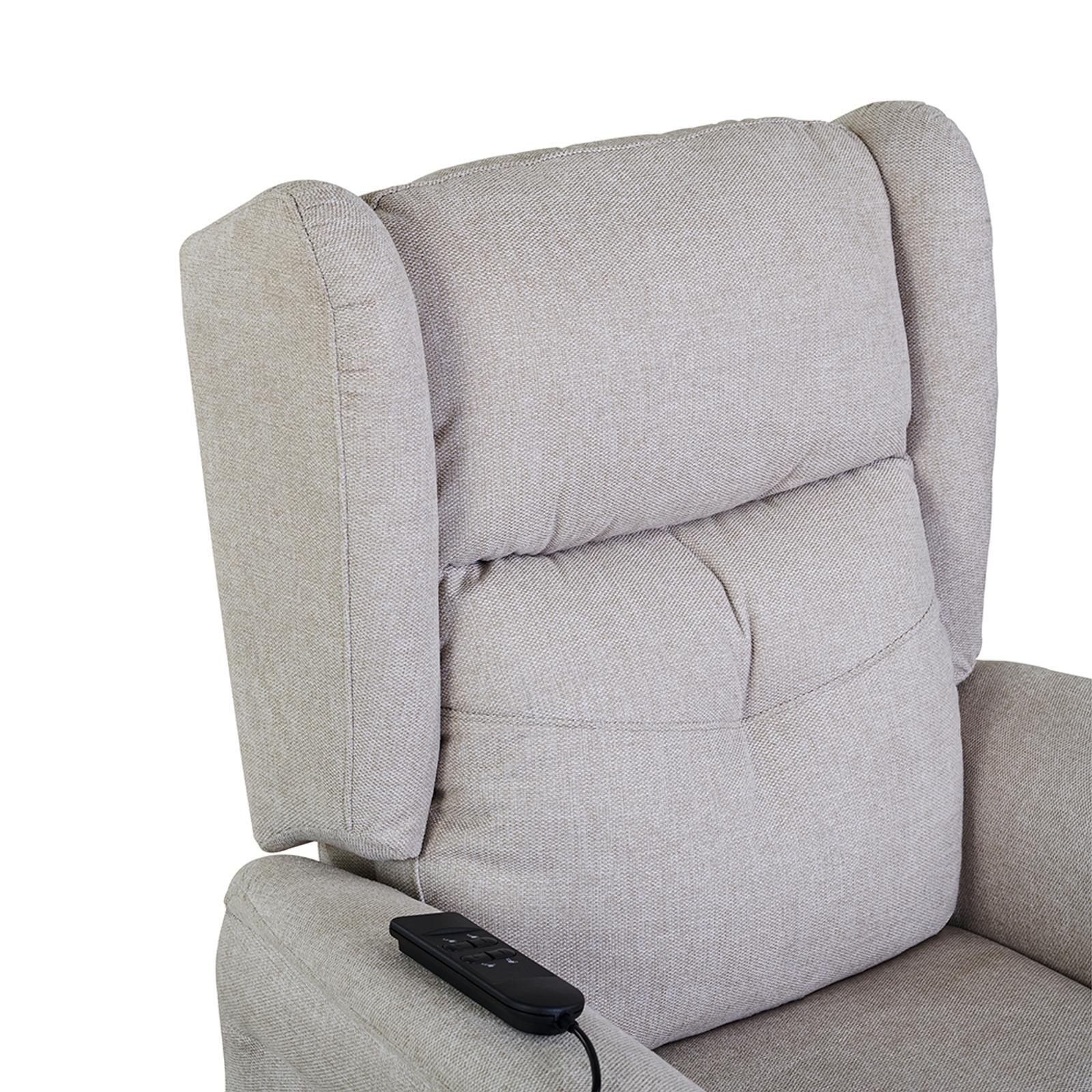 Botany Electric Recliner Lift Chair Light Beige - Bunnings Australia