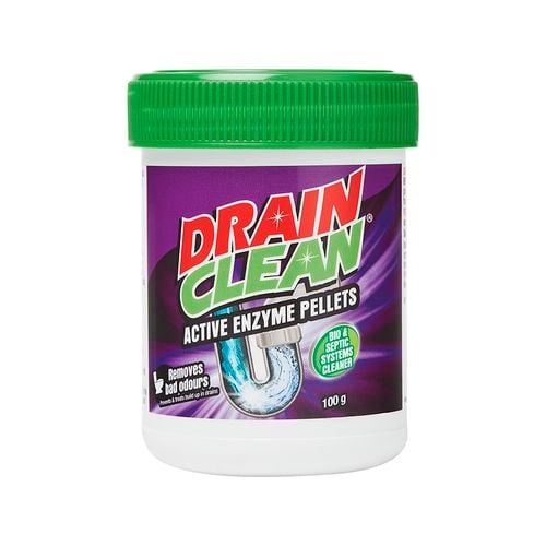 Drain Clean 100g Active Enzyme Pellets - Bunnings Australia