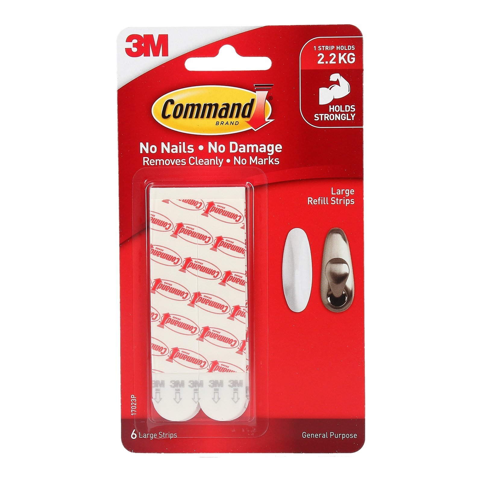 Command Large Refill Strips - 6 Pack - Bunnings New Zealand