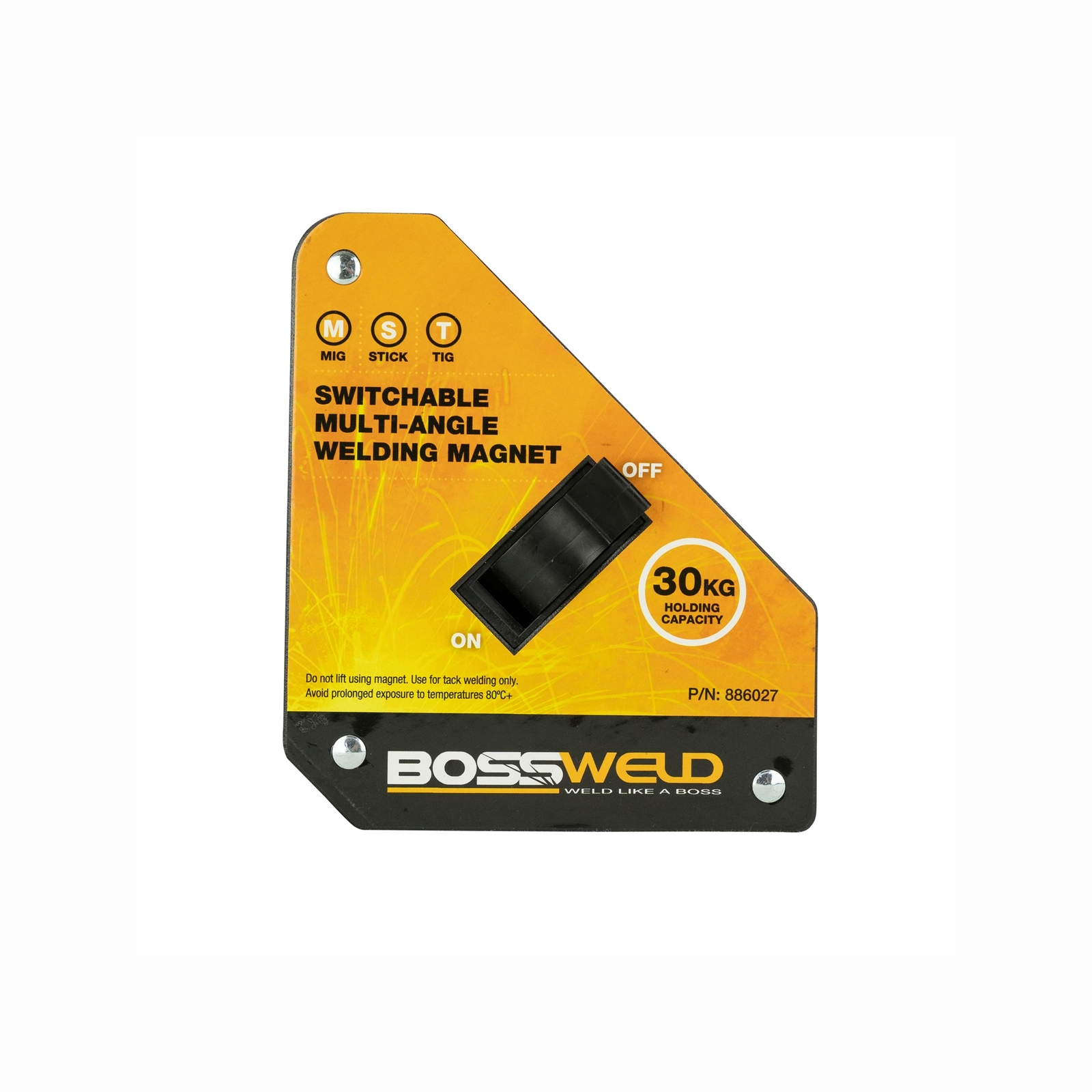 Bossweld 30kg Switchable Multi-Angle Welding Magnet - Bunnings Australia