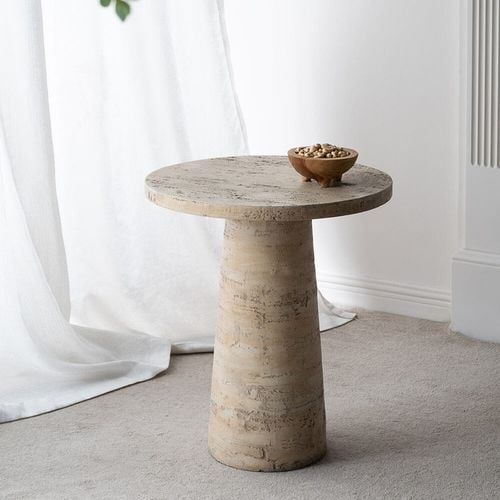 Goran Cement Round Side Table - Bunnings Australia