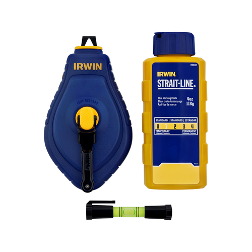 Irwin Strait-Line Speedline 30m Chalk Reel with Blue Chalk and Line ...