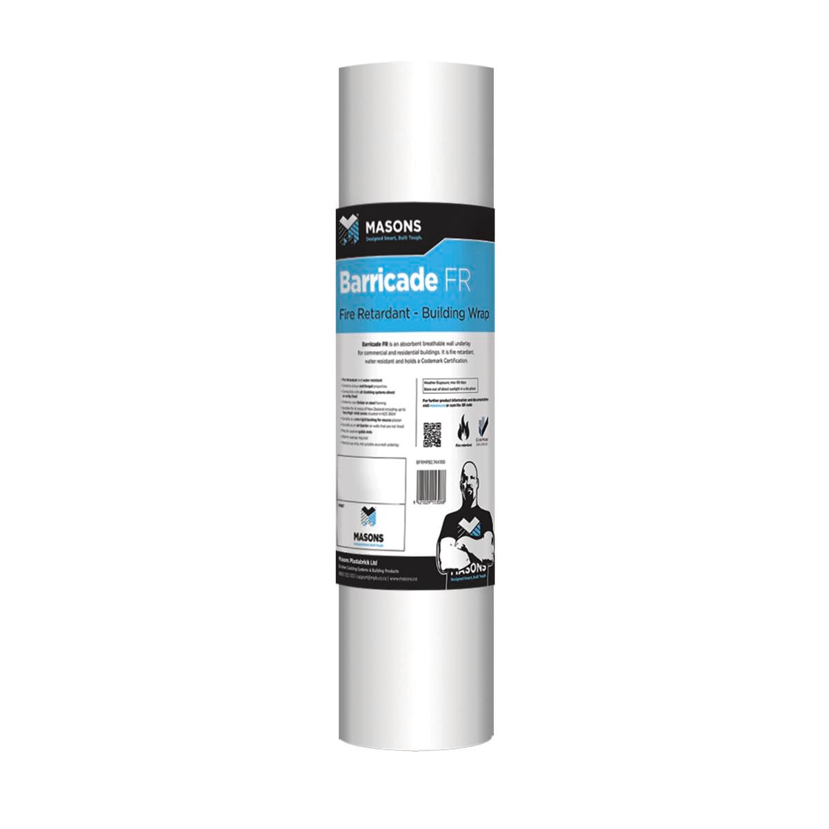 Masons 0.6 x 22m² Soffit Barricade FR Build Wrap - Bunnings New Zealand