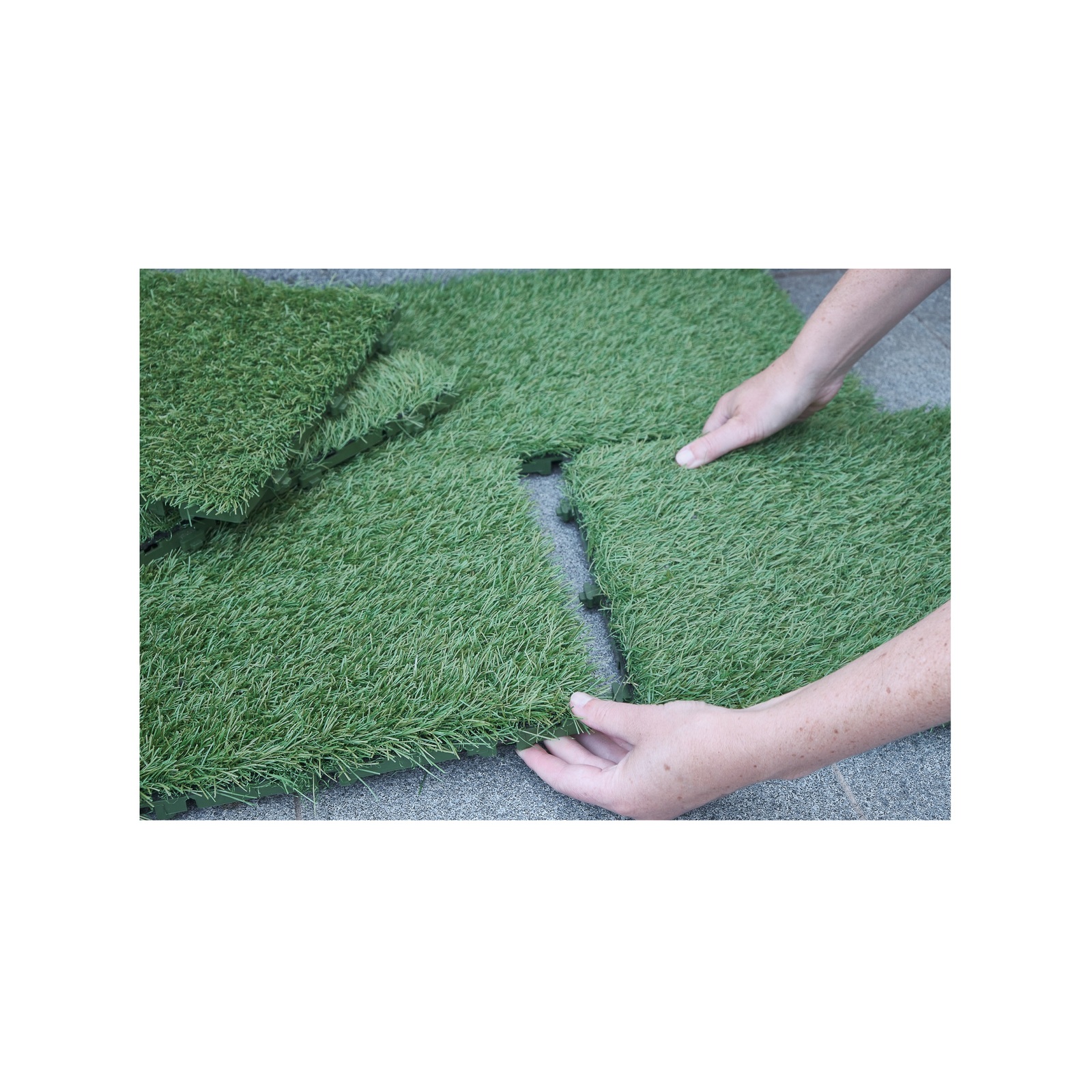 DIY Turf 300 x 300 x 20mm 6 Piece Synthetic Turf Tile - Bunnings Australia