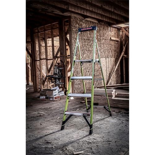 Little Giant 6ft Large 4 Step Tuff-N-Lite Fibreglass Platform Step ...