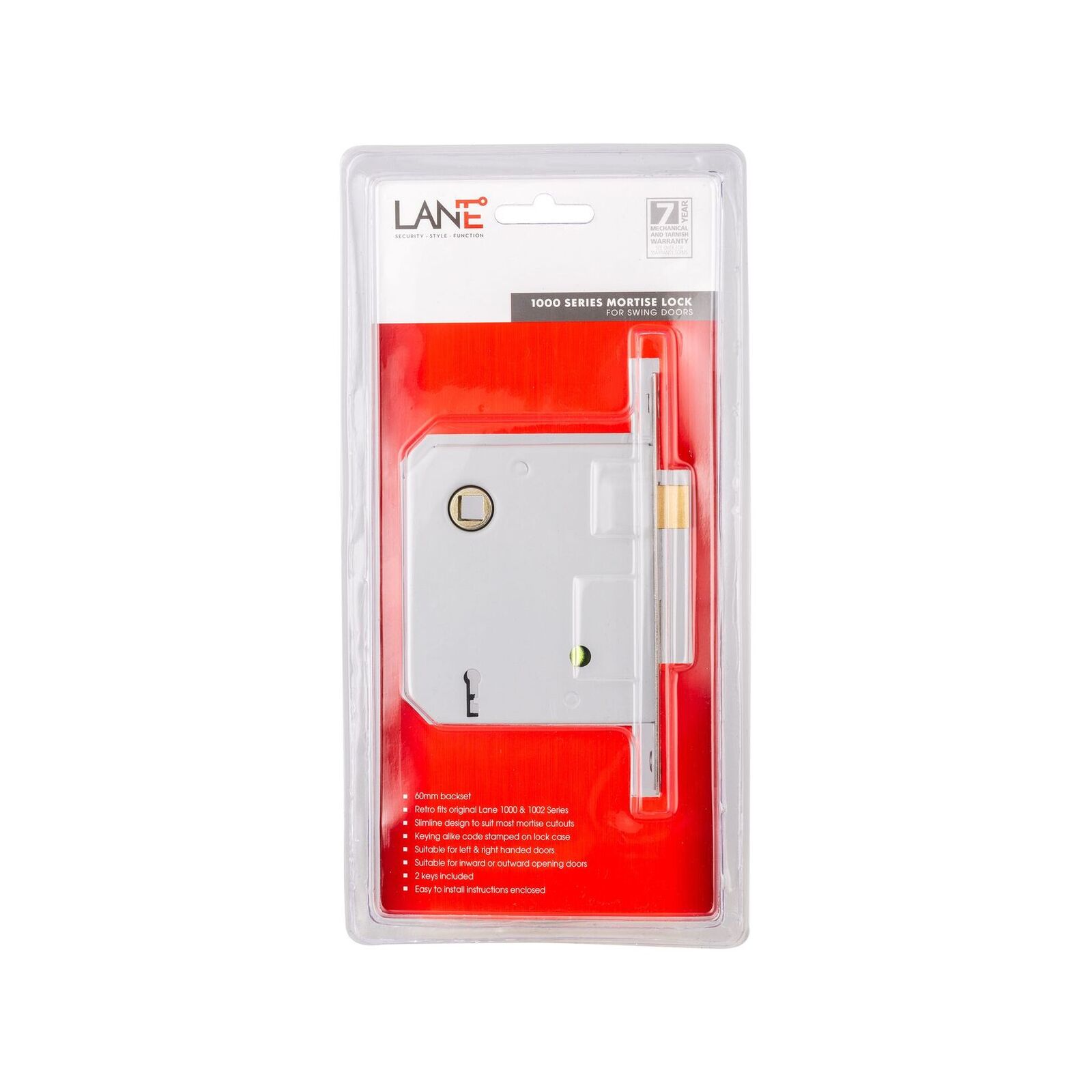Lane Satin Stainless Steel Mortise Entry Lock - Bunnings Australia