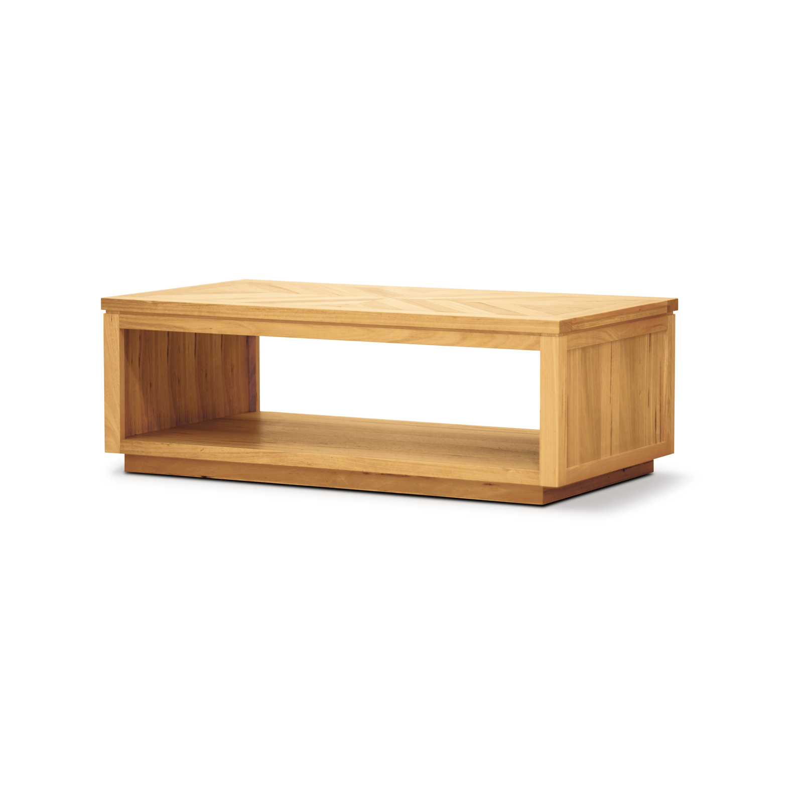 Rosemallow Coffee Table 130cm Parquet Top Solid Messmate Timber Wood ...