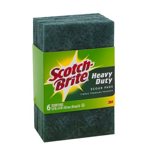 3M™ Scotch-Brite® Heavy Duty Scourer - 6 Pack - Bunnings New Zealand