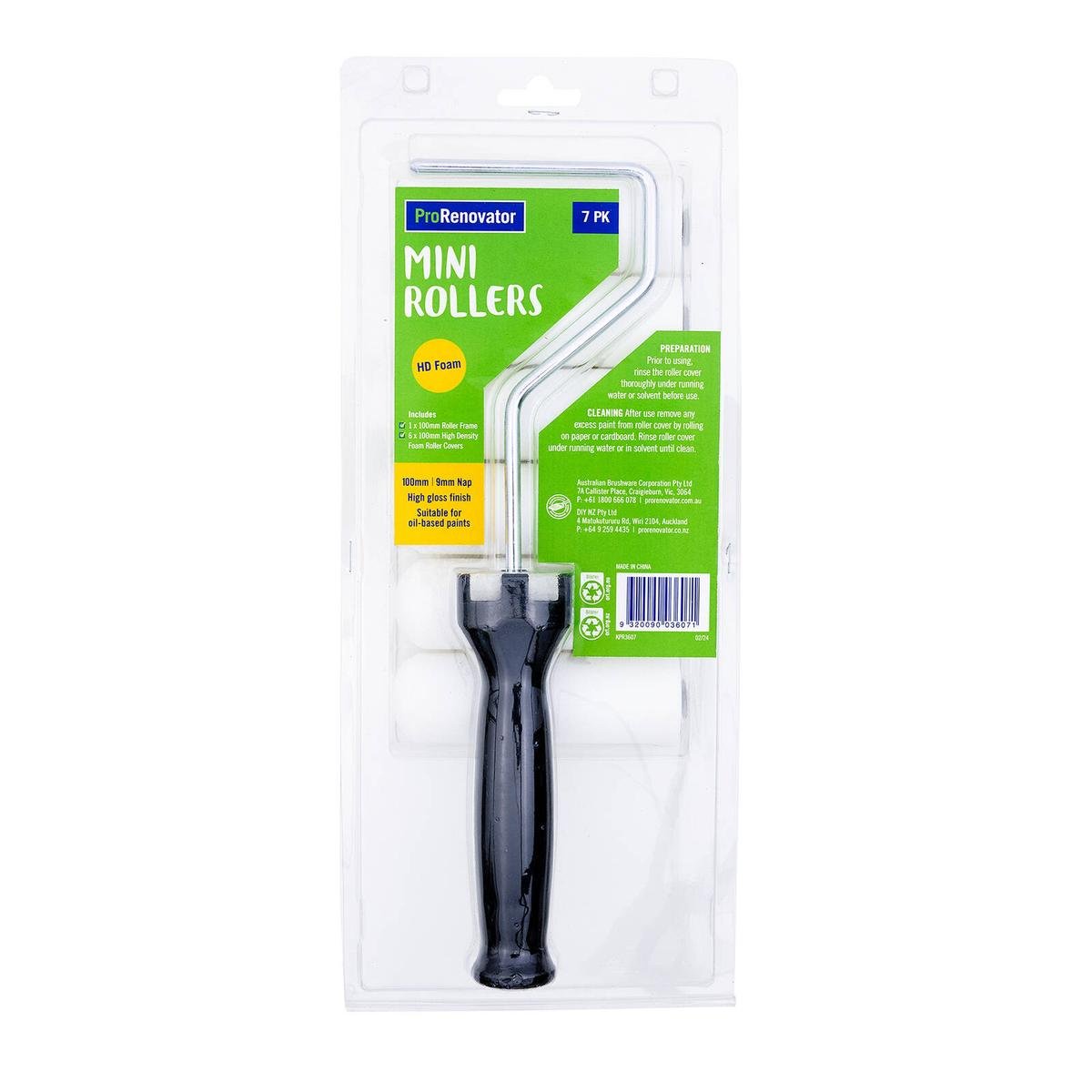 Pro Renovator 100/9mm HD Mini Roller Foam Set - 7 Pack - Bunnings New ...