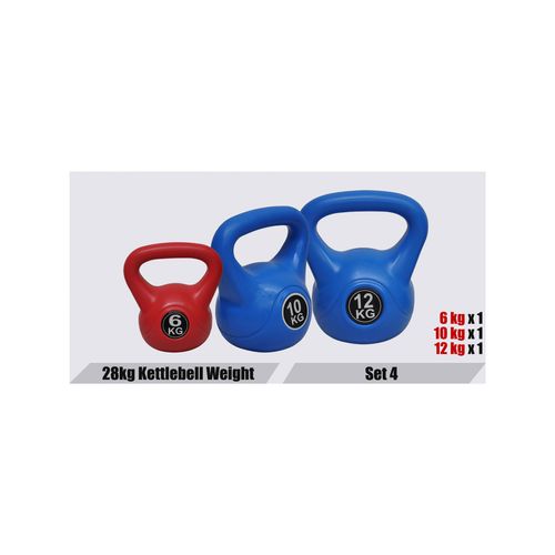 28kg Kettlebell Weight - 6+10+12kg - Bunnings Australia