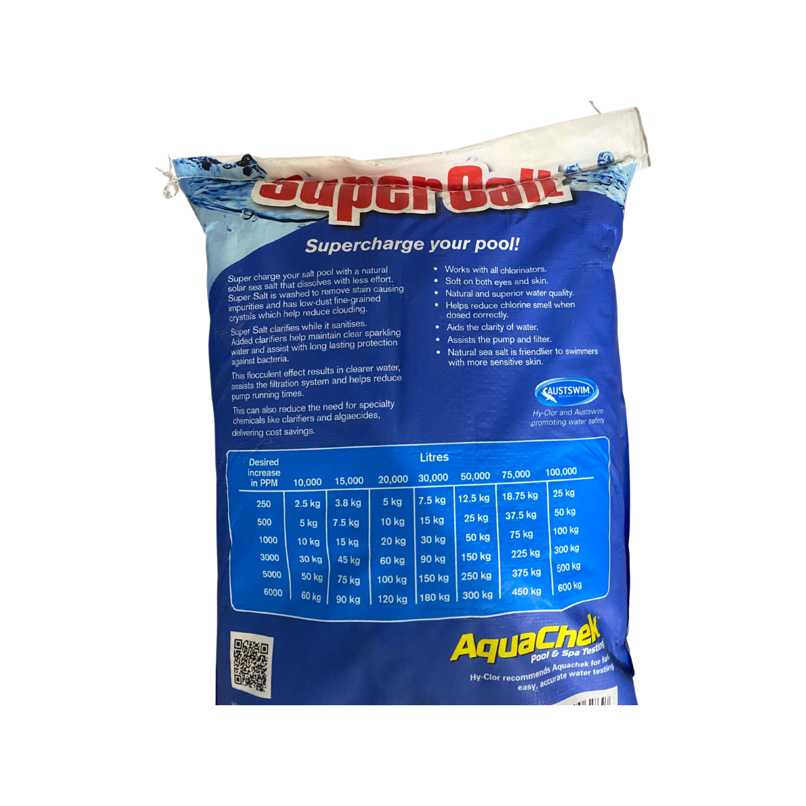 Hy-Clor 15kg Pool Chemical Super Salt - Bunnings Australia