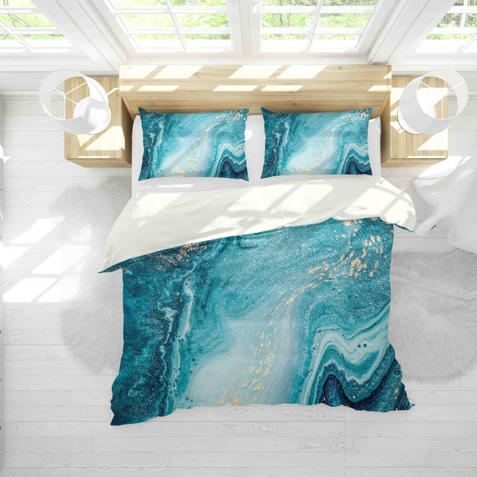 3D Blue Marble Texture Quilt Cover Set Bedding Set Duvet Cover ...