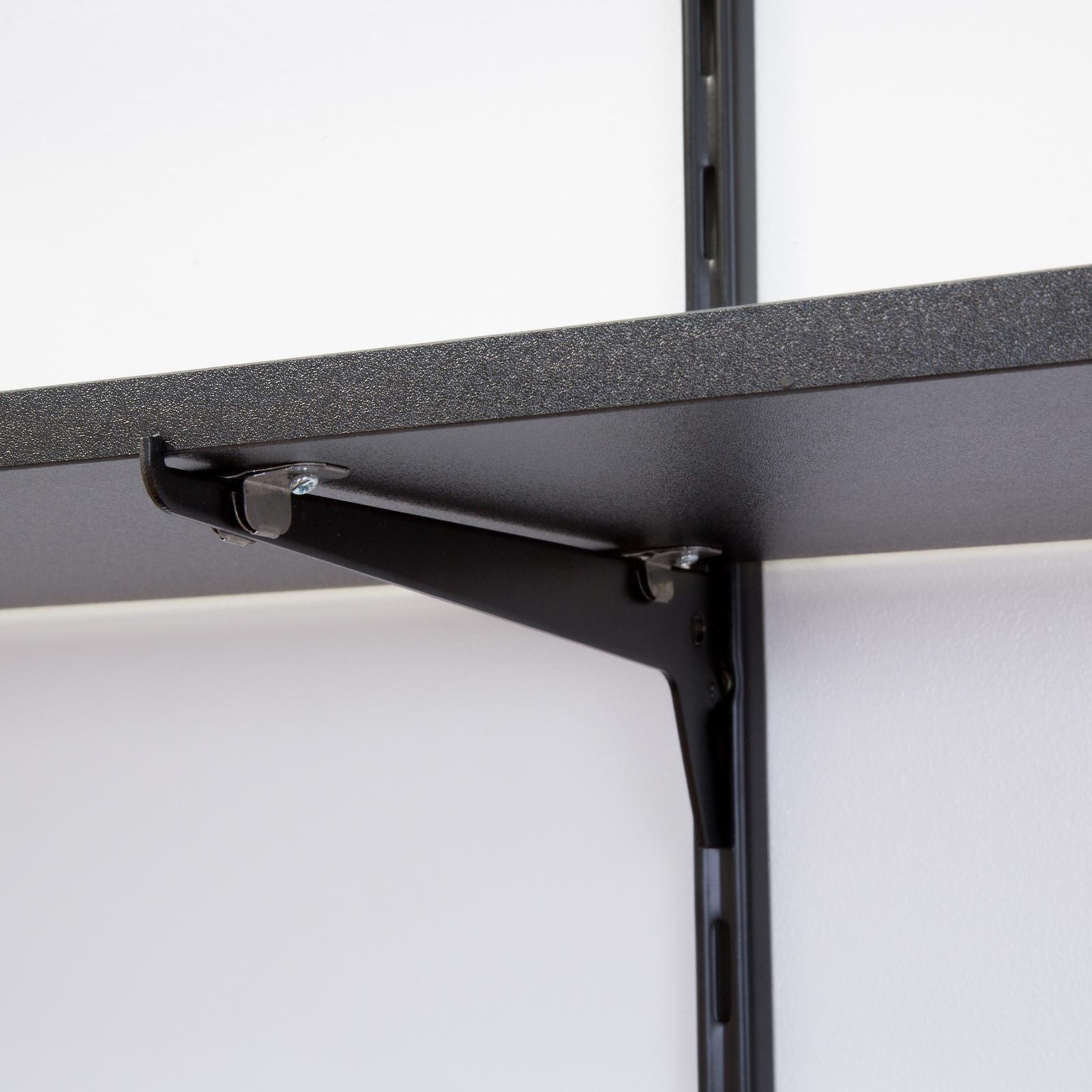 Flexi Storage Home Solutions 250mm Black Single Slot Bracket - Bunnings ...